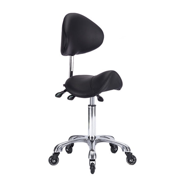 Saddle Medi Stool With Tilt – Black – Elite Salon Supplies